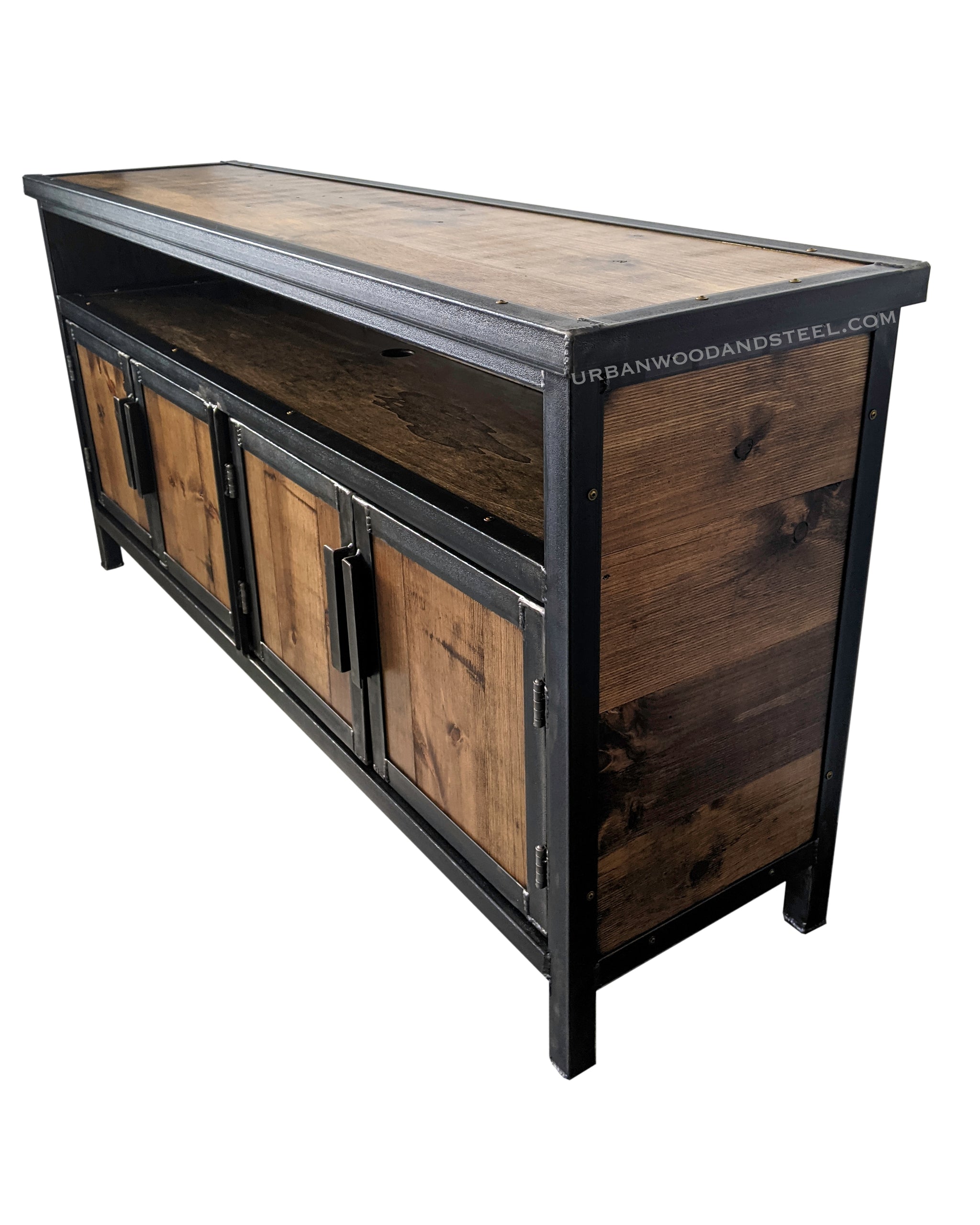 The Docks Media Cabinet – Urban Wood & Steel