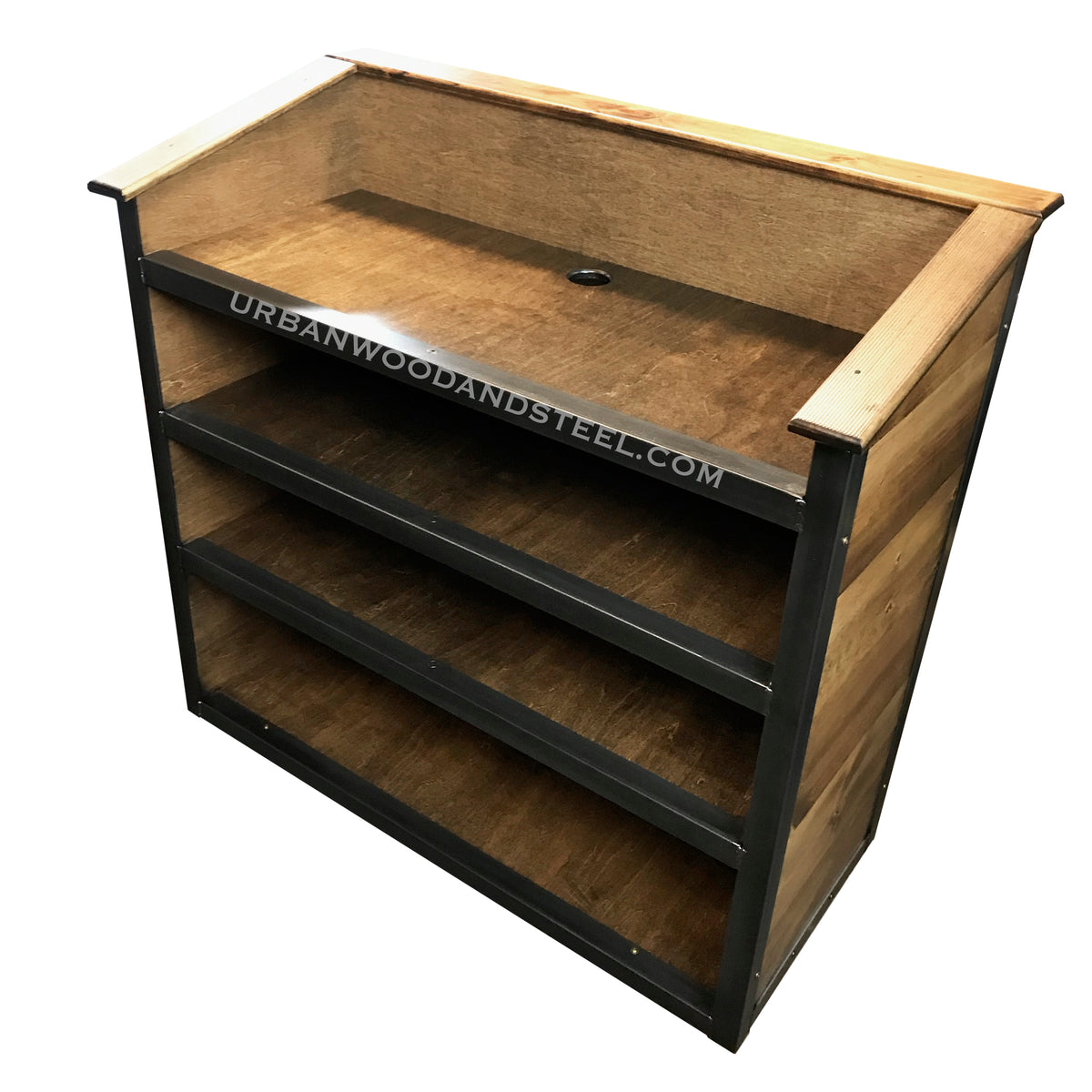 The Forty-Eight Industrial Host Stand – Urban Wood & Steel