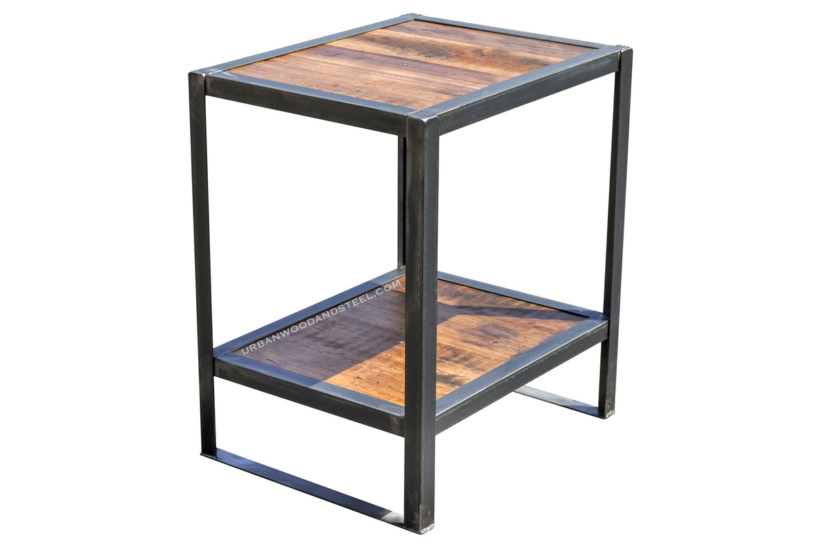 Edgewood Industrial End Table – Urban Wood & Steel